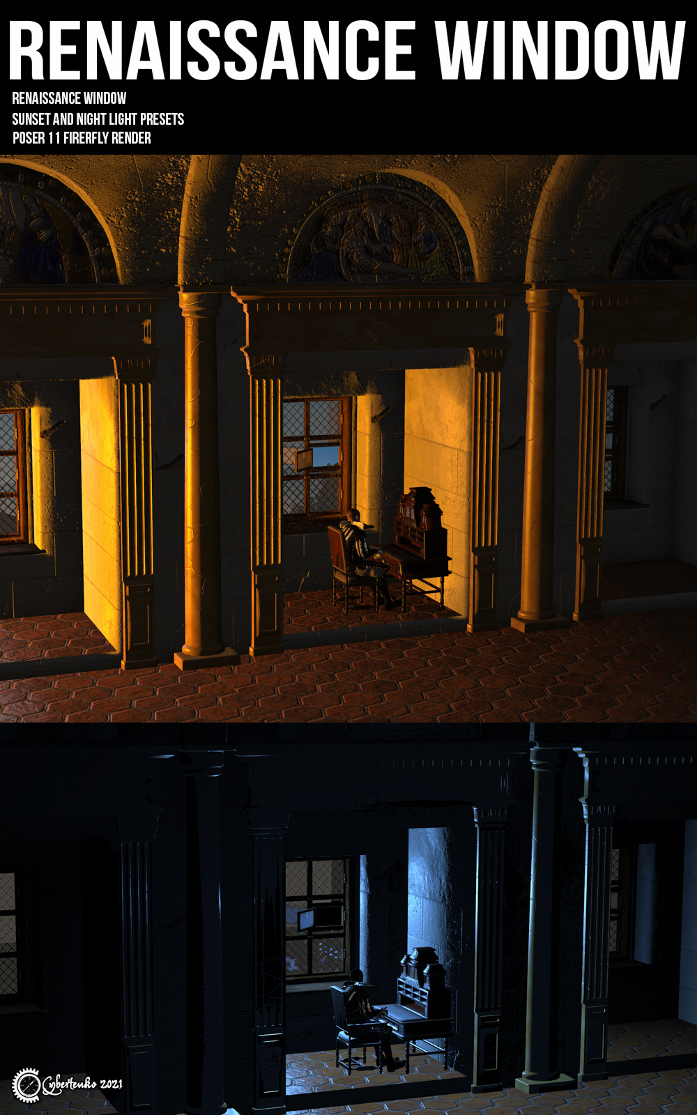 Renaissance Window | Daz 3D