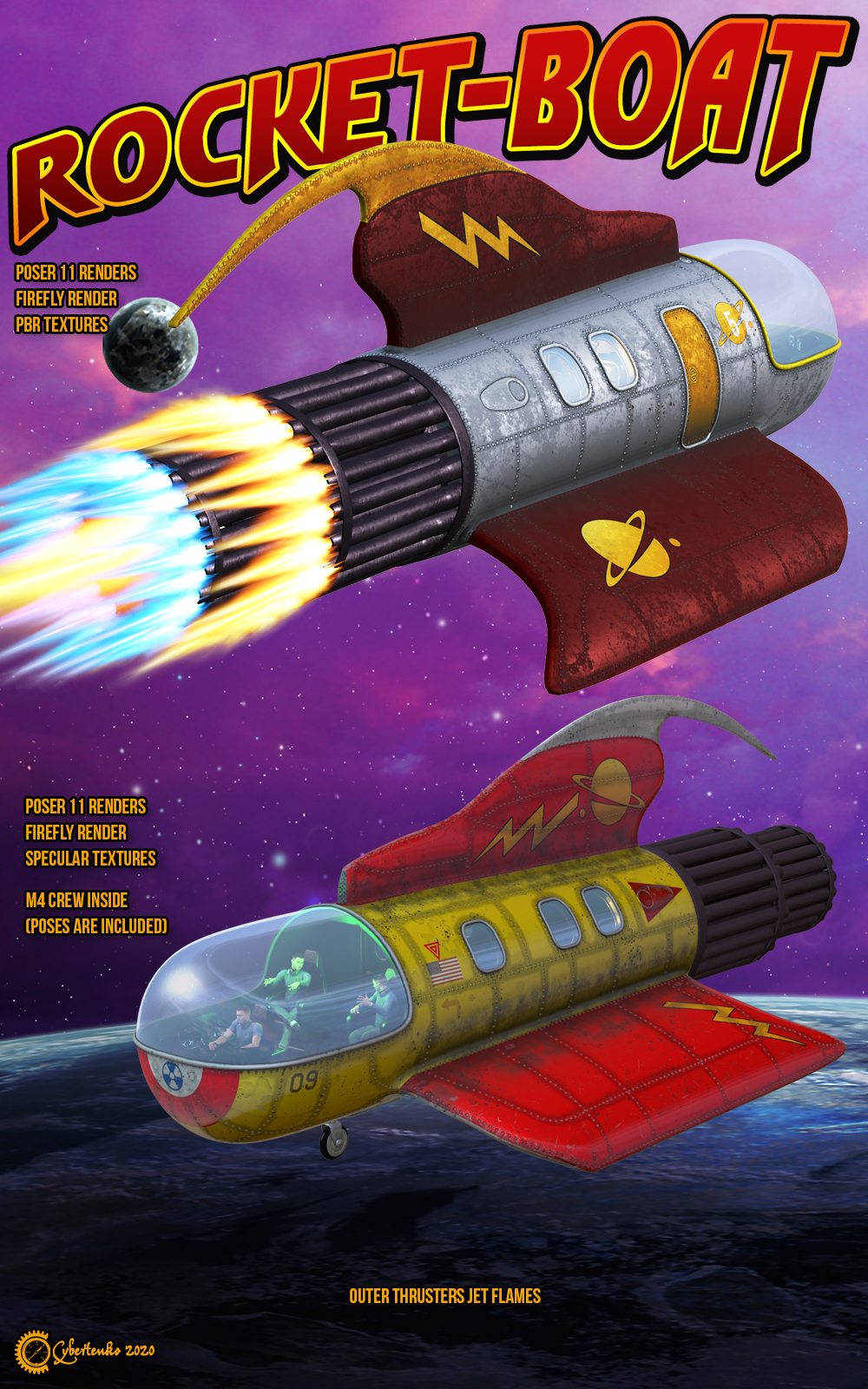 Rocket-Boat | Daz 3D