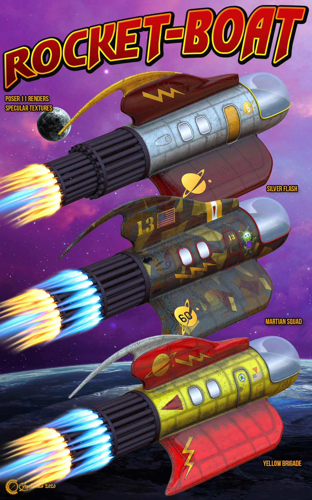 Rocket-Boat | Daz 3D