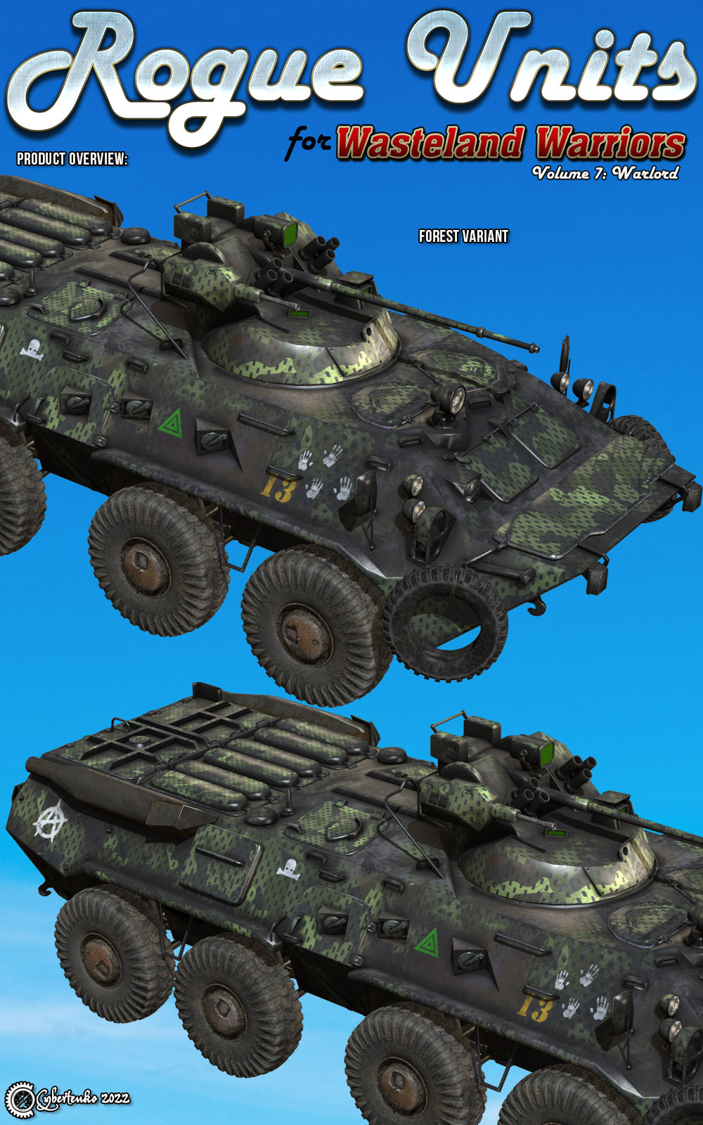 Rogue Units for Wasteland Warriors 7-Warlord | Daz 3D