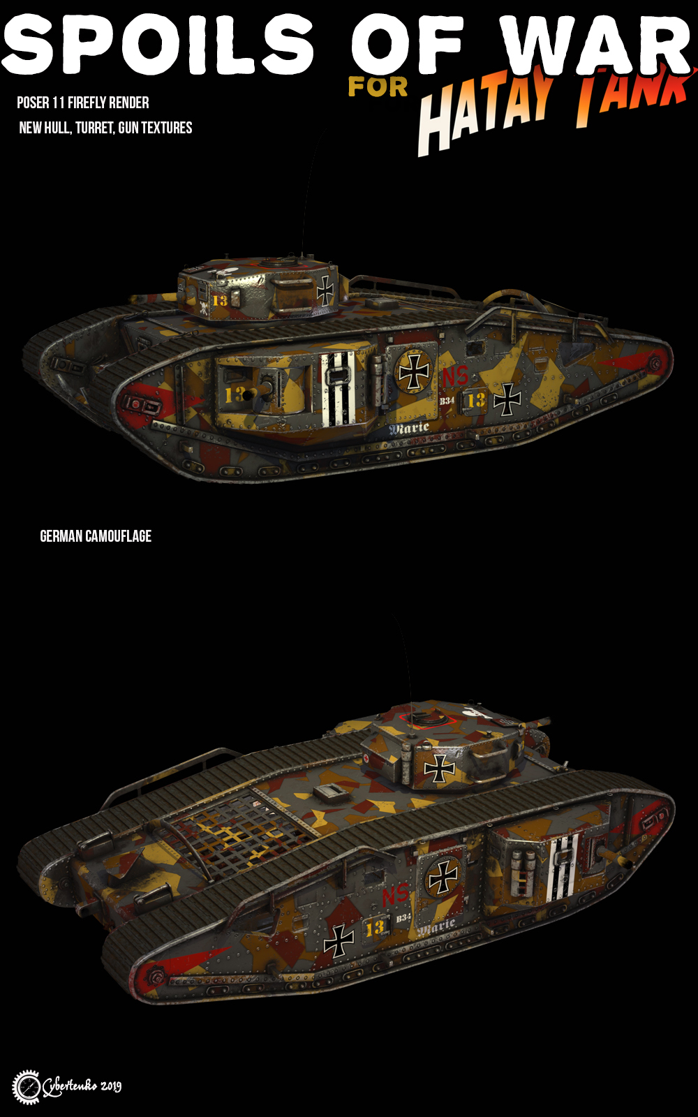 Spoils of War for Hatay Tank | Daz 3D