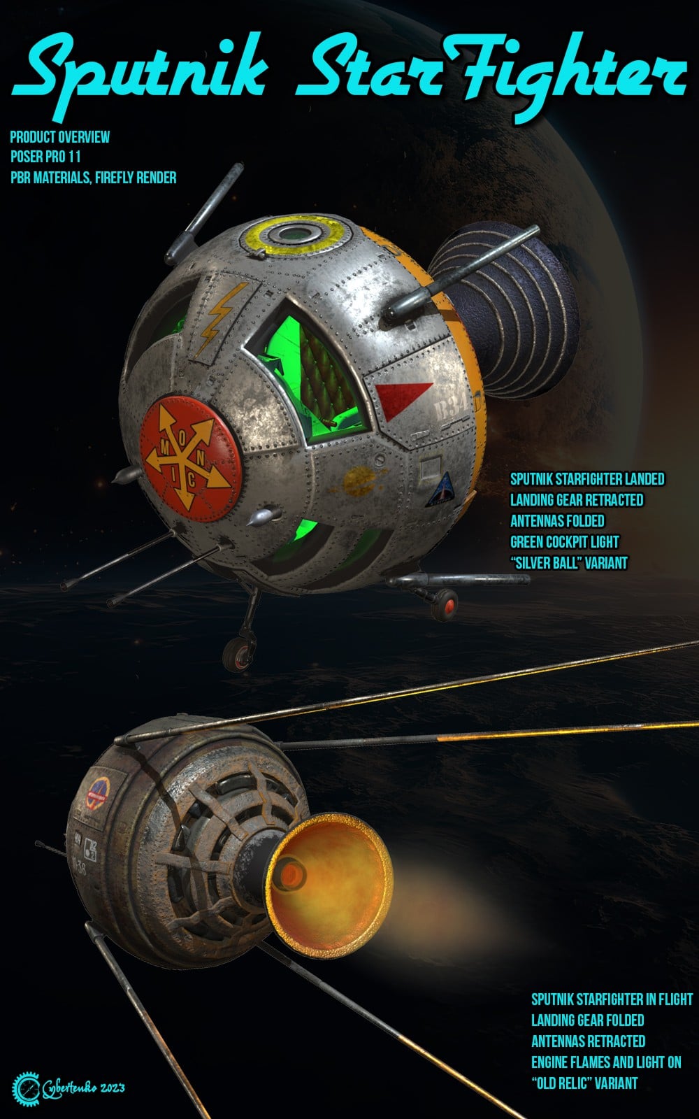 Sputnik StarFighter | Daz 3D