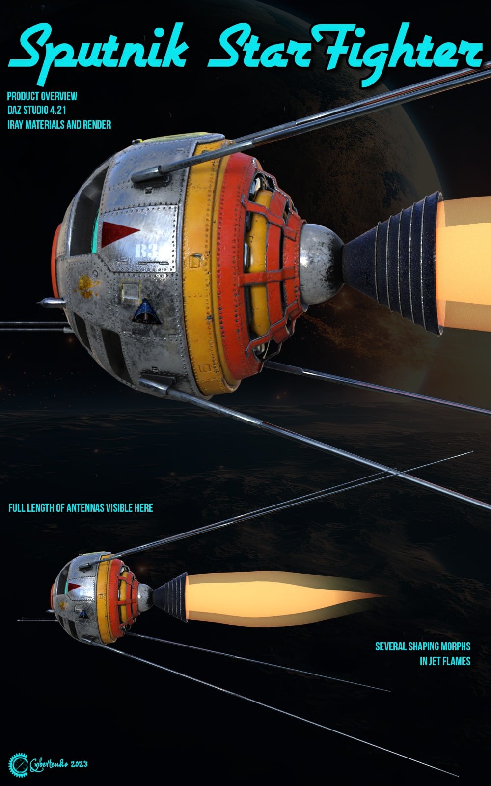 Sputnik StarFighter | Daz 3D