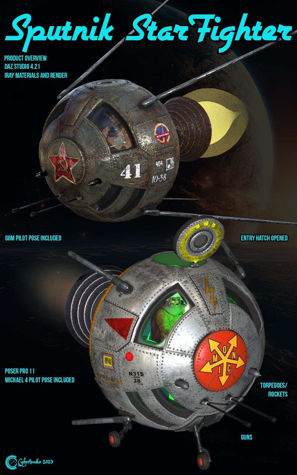 Sputnik StarFighter | Daz 3D