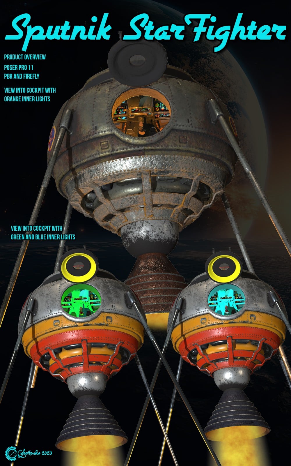 Sputnik StarFighter | Daz 3D