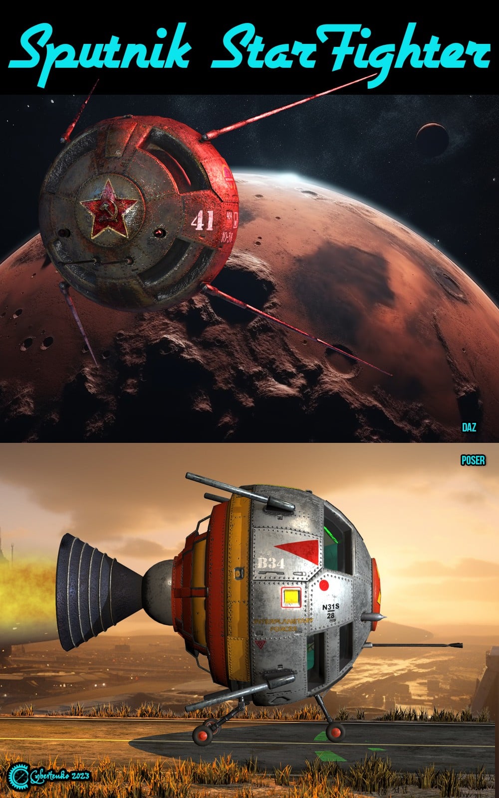 Sputnik StarFighter | Daz 3D