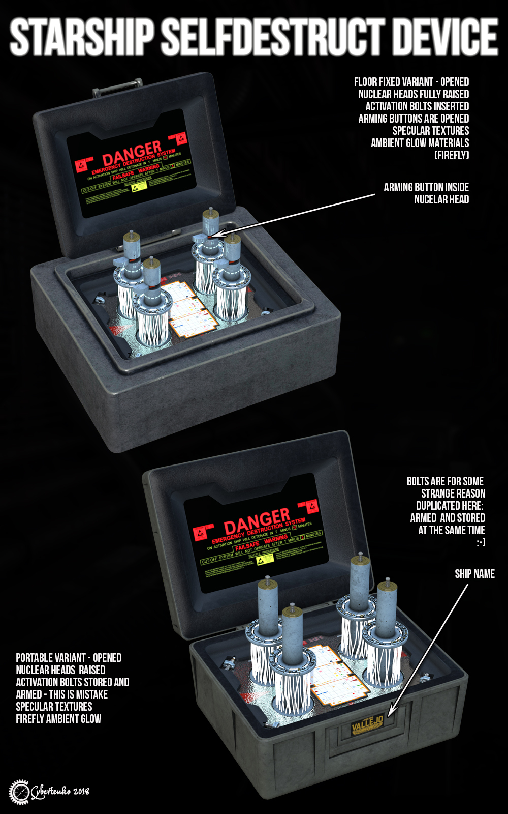 Starship Self-destruct Device | Daz 3D