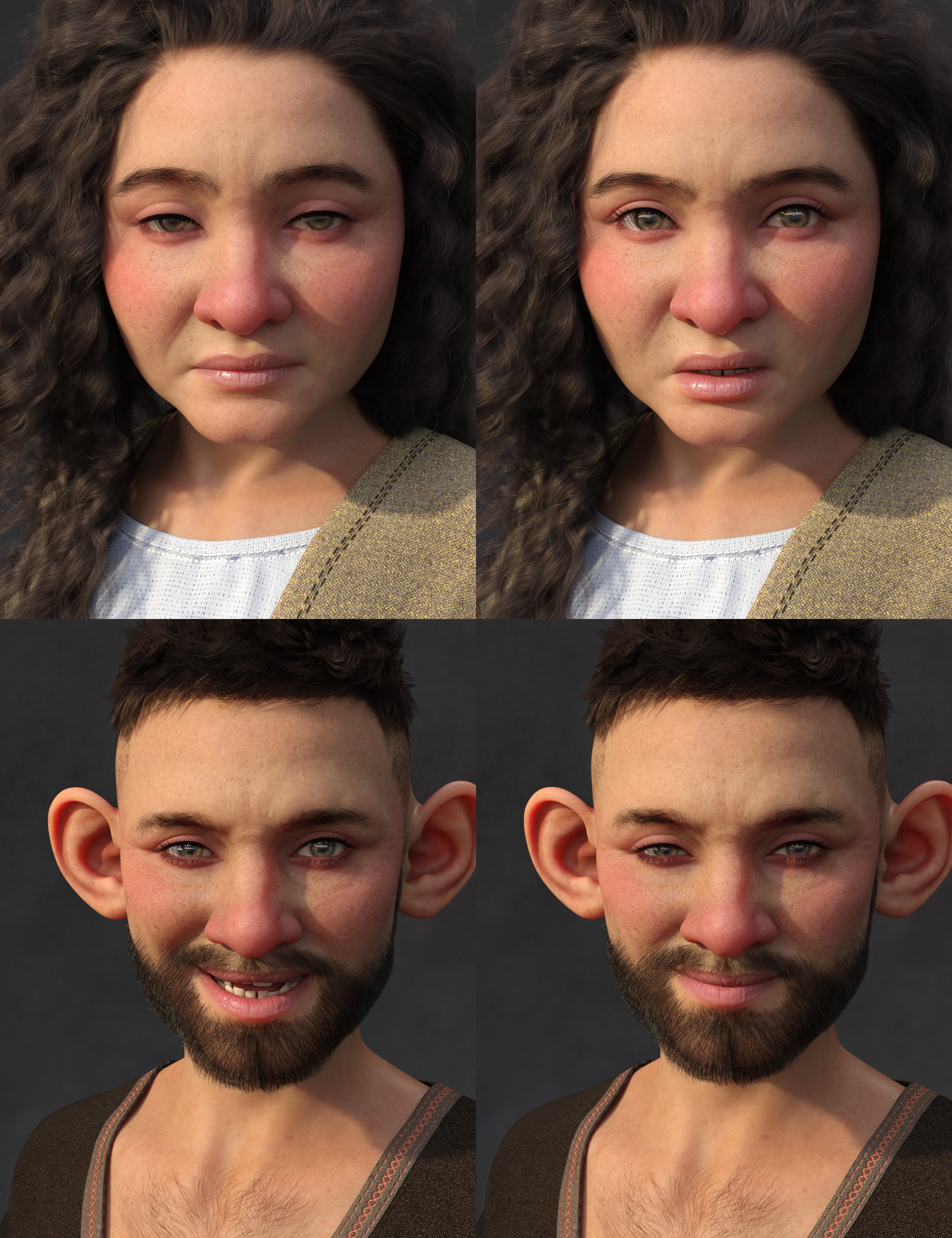 EM3D Forever Poses and Expressions for Bixie and Brixim | Daz 3D