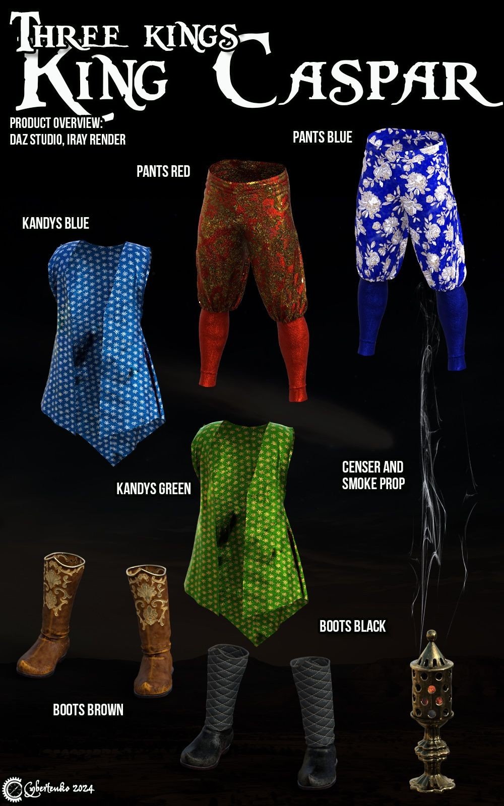 Three Kings - King Caspar - DS | Daz 3D