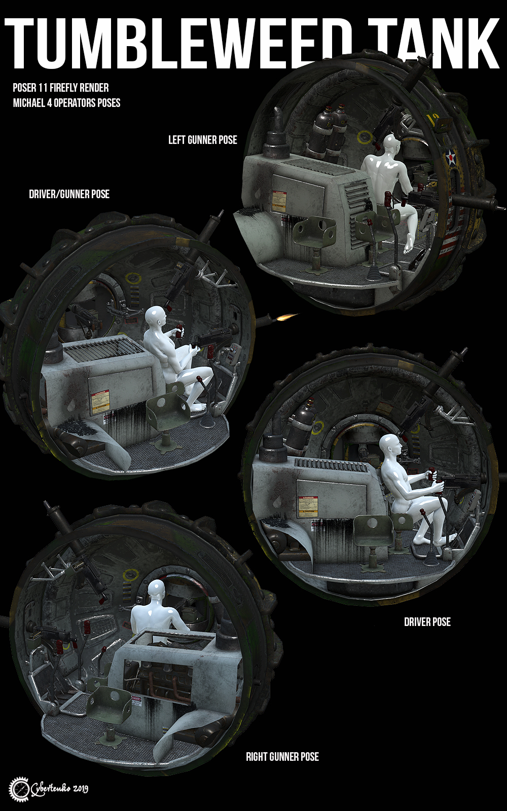 Tumbleweed Tank | Daz 3D