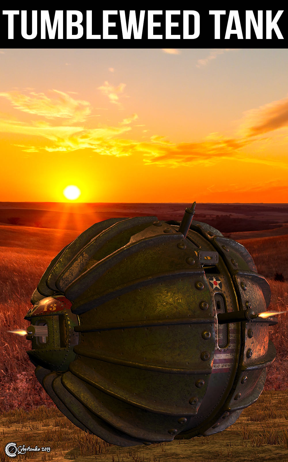 Tumbleweed Tank | Daz 3D