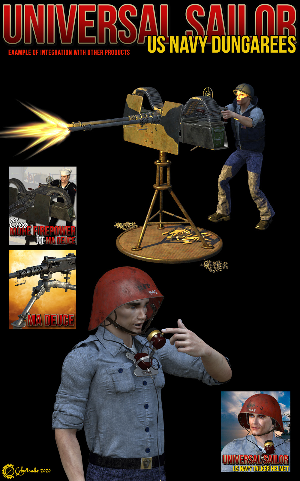 Universal Sailor - US Navy Dungarees | Daz 3D