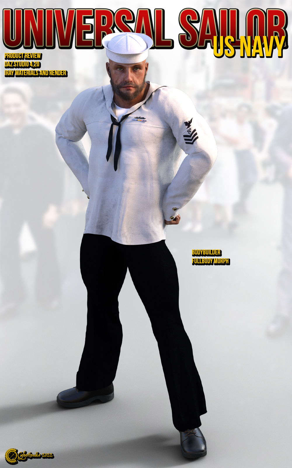 Universal Sailor - US Navy for G8M | Daz 3D