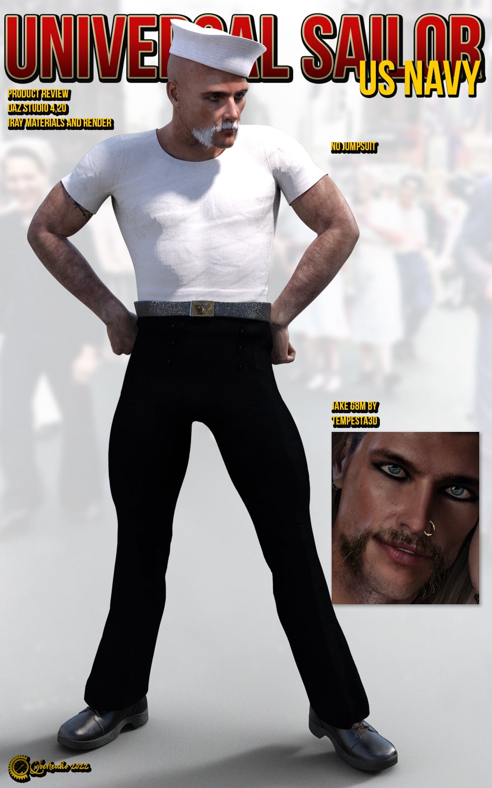 Universal Sailor - US Navy for G8M | Daz 3D