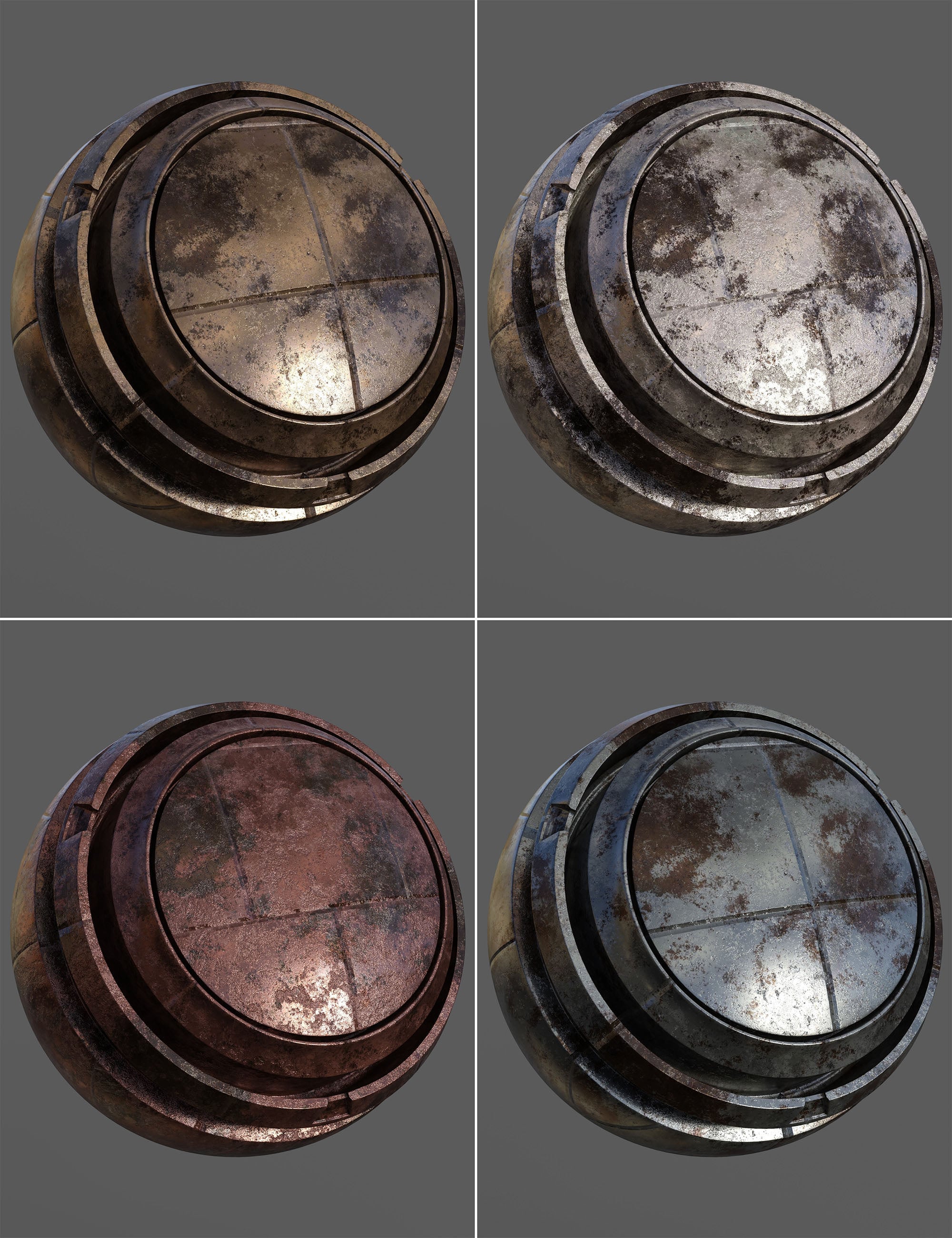 Plated Metal Iray Shaders - MR | Daz 3D