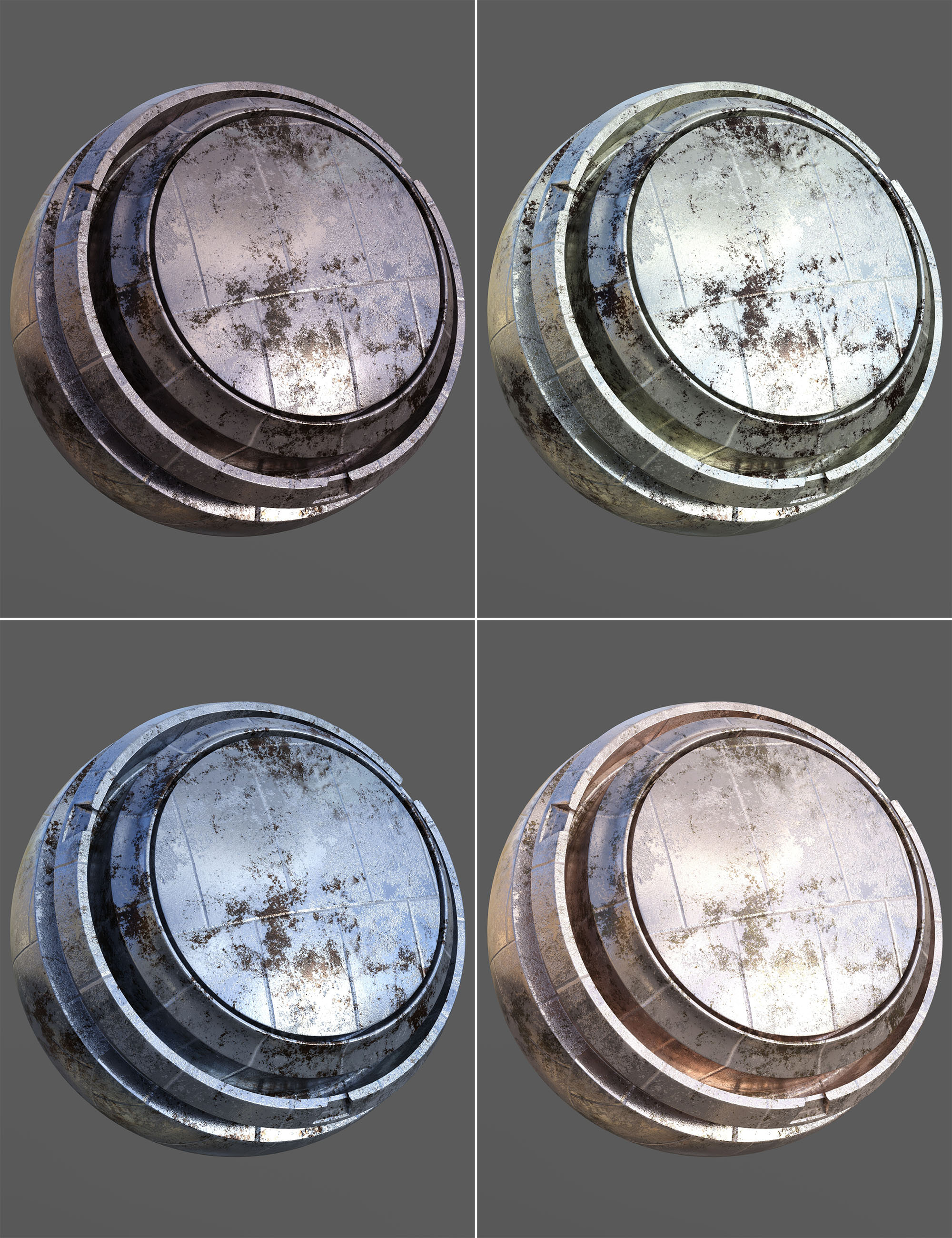 Plated Metal Iray Shaders - MR | Daz 3D