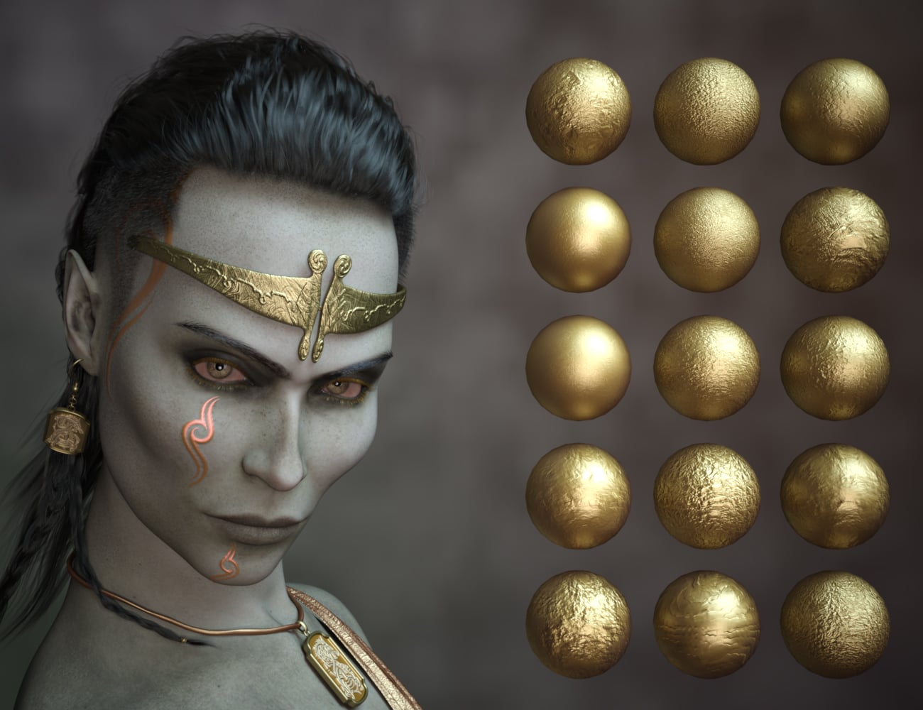 AB Just Gold Shaders | Daz 3D