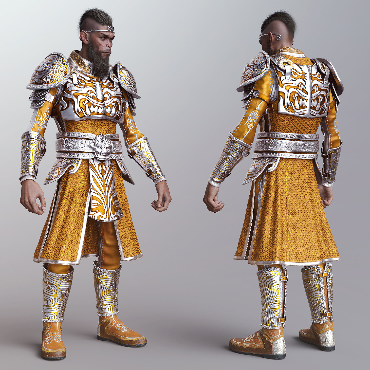 dForce Imperial King Armor Texture Add-On | Daz 3D