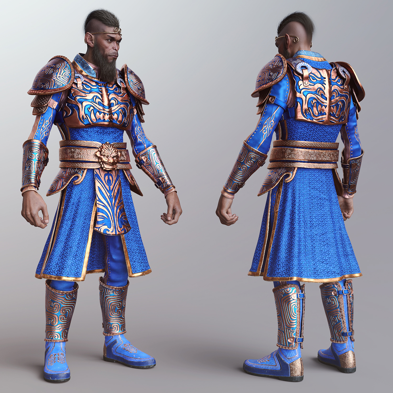 dForce Imperial King Armor Texture Add-On | Daz 3D