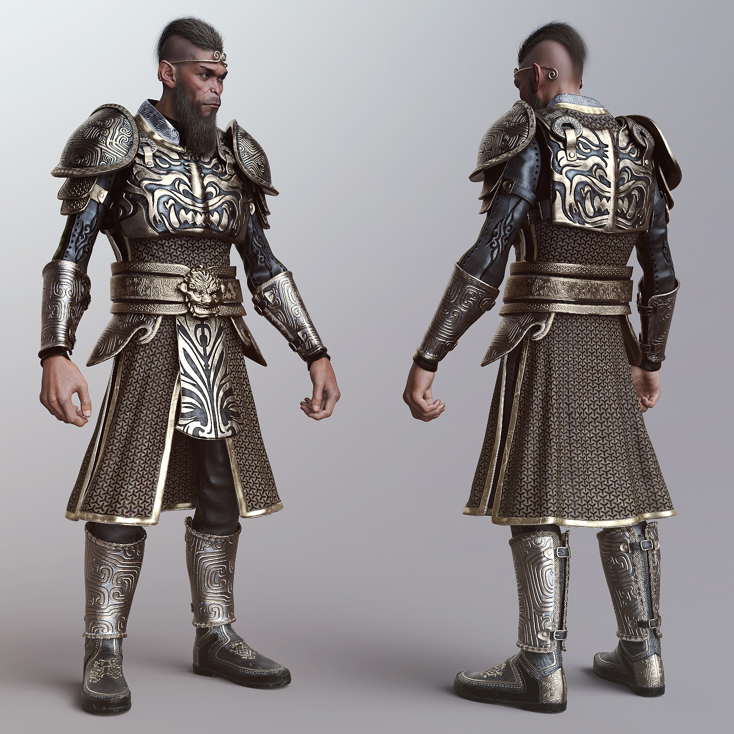 dForce Imperial King Armor Texture Add-On | Daz 3D