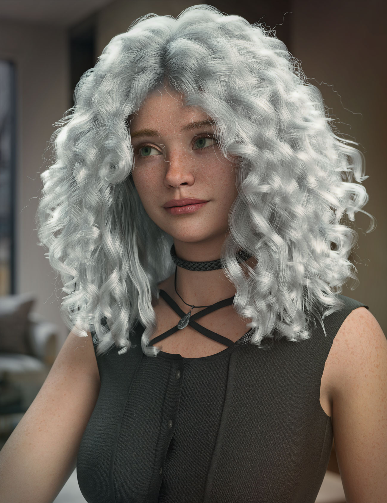 dForce Kirby Hair for Genesis 9 | Daz 3D