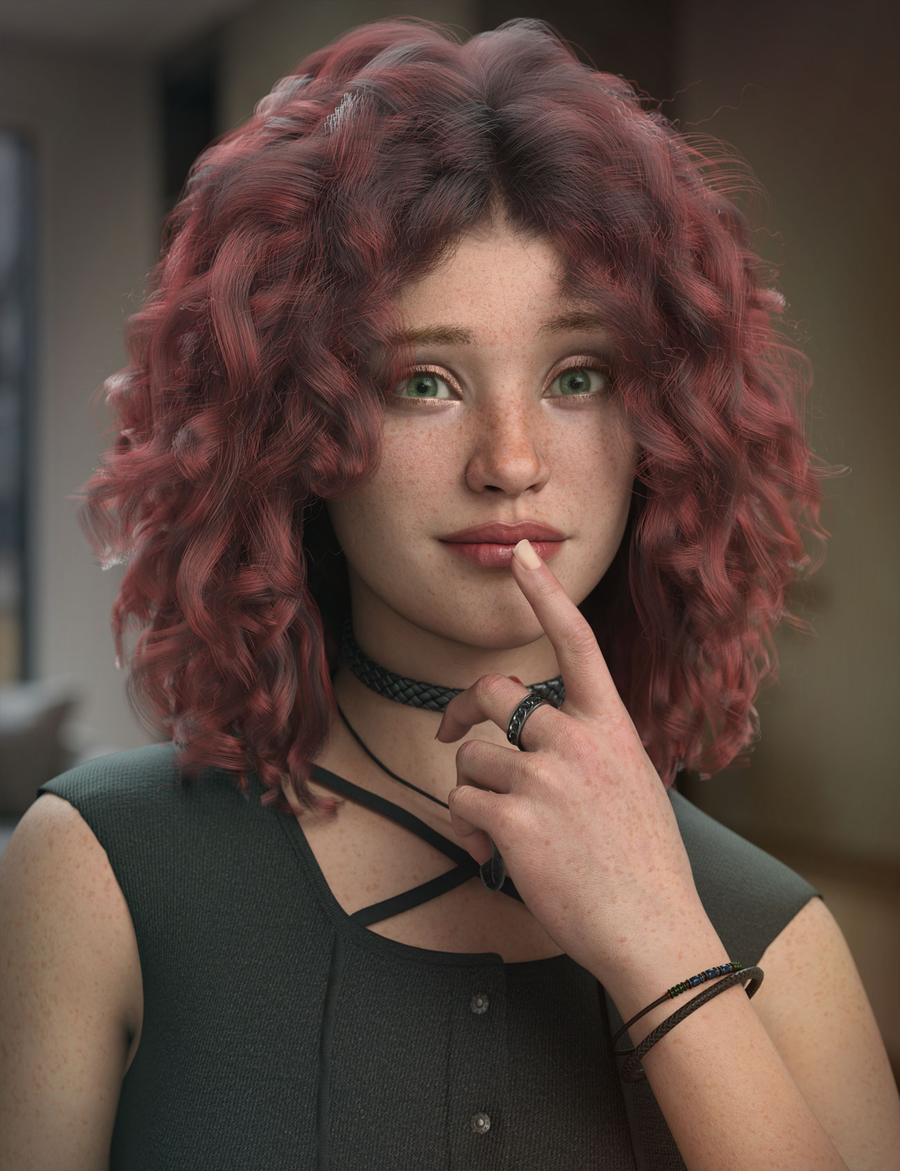 dForce Kirby Hair for Genesis 9 | Daz 3D