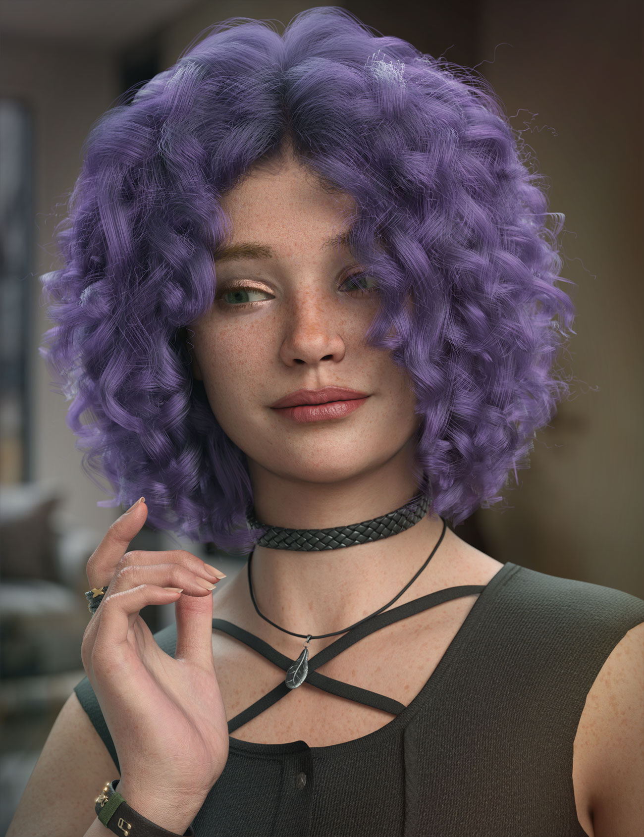 dForce Kirby Hair for Genesis 9 | Daz 3D