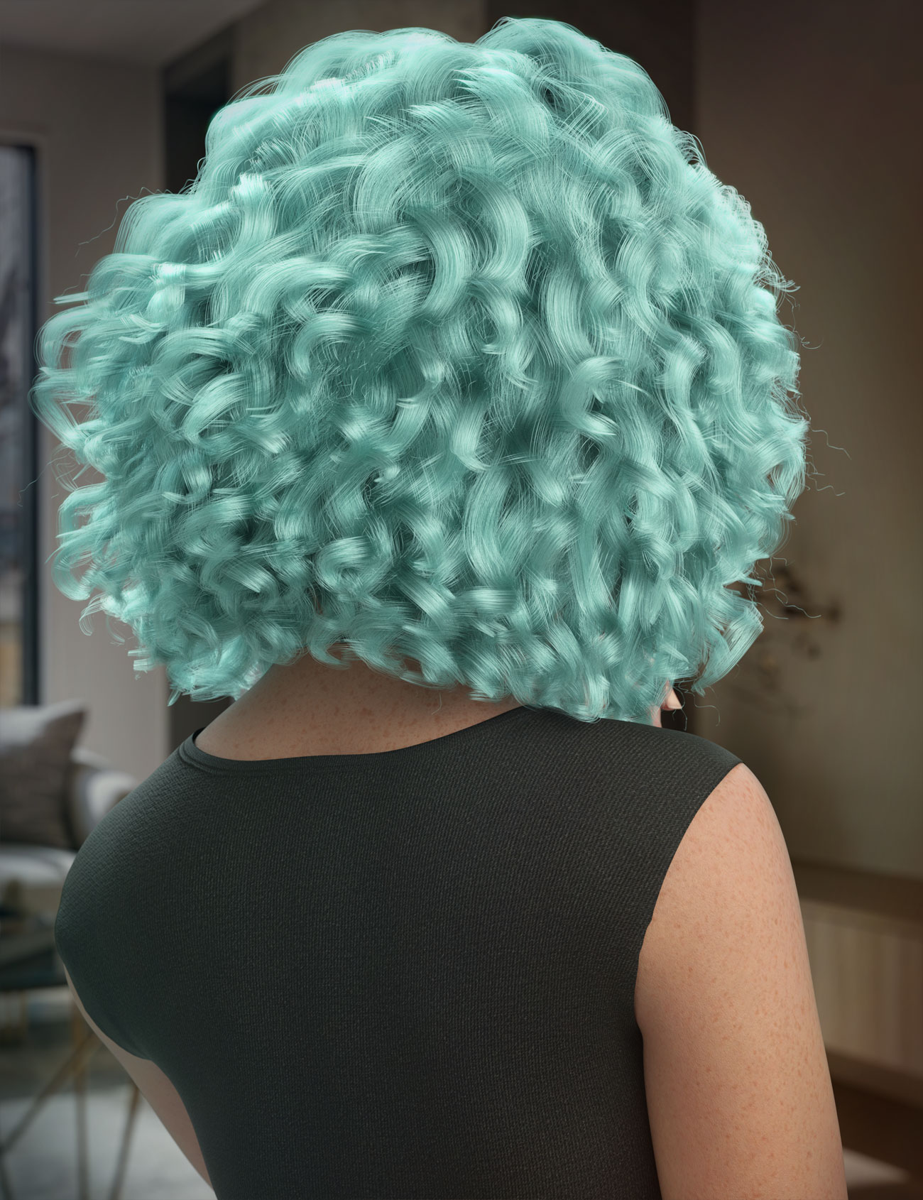 dForce Kirby Hair for Genesis 9 | Daz 3D