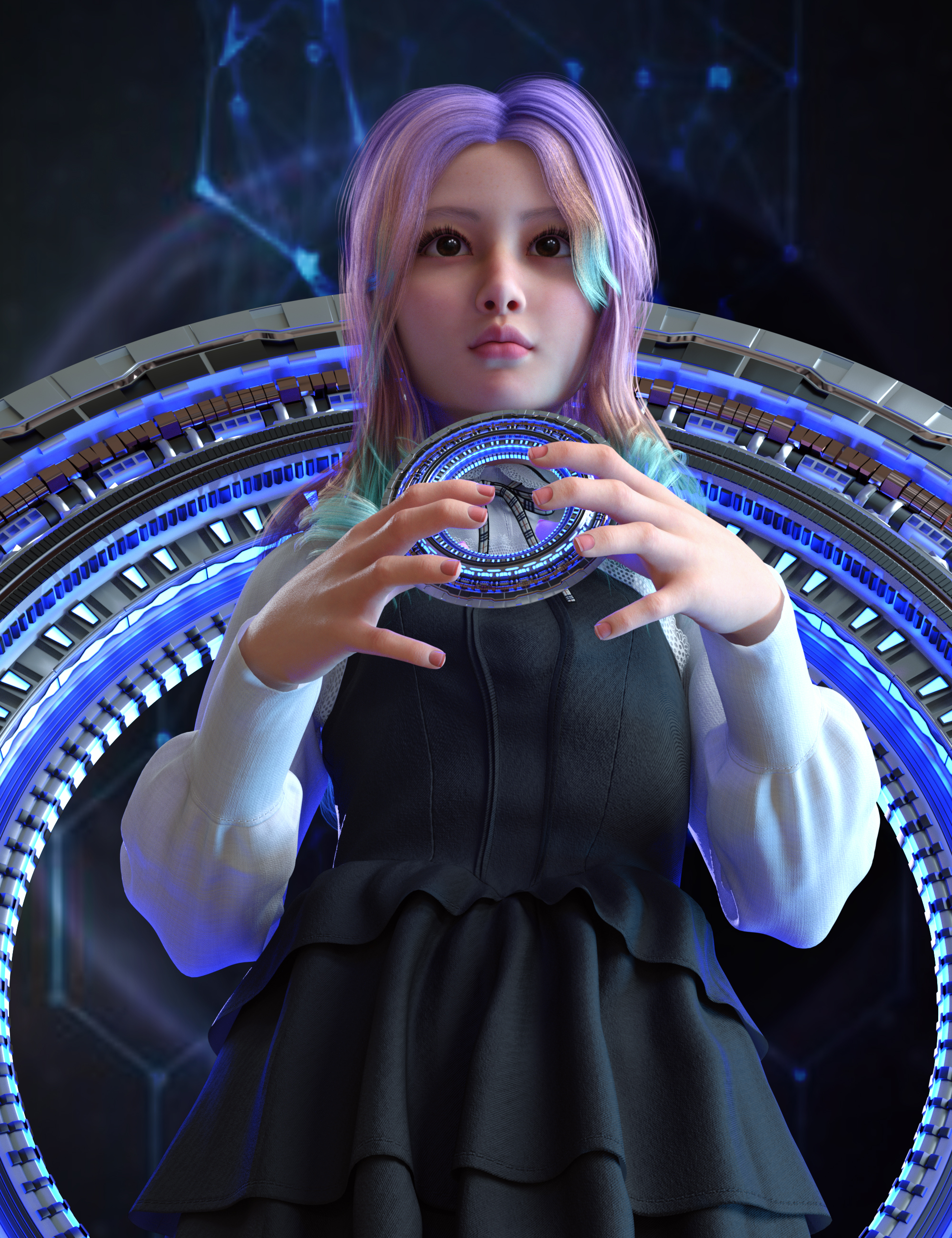 Vo Hyman HD for Genesis 9 Character and Hair Bundle | Daz 3D