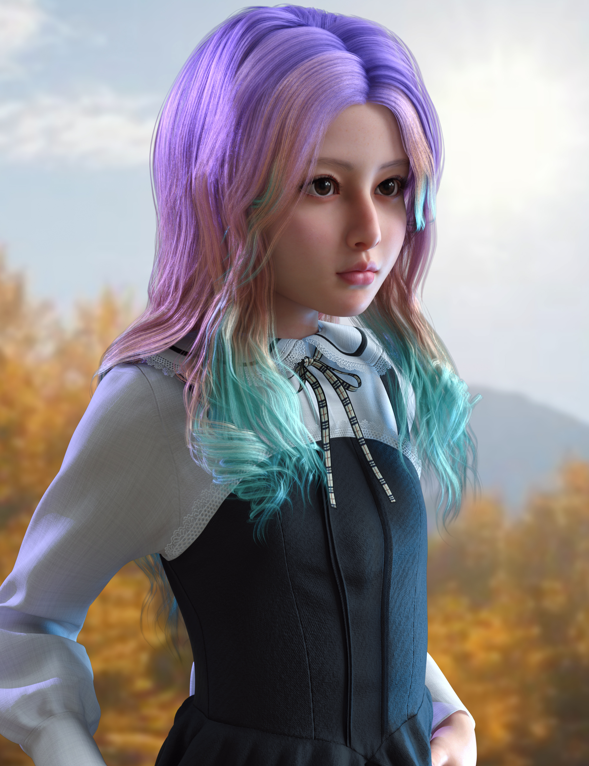Vo Hyman HD for Genesis 9 Character and Hair Bundle | Daz 3D