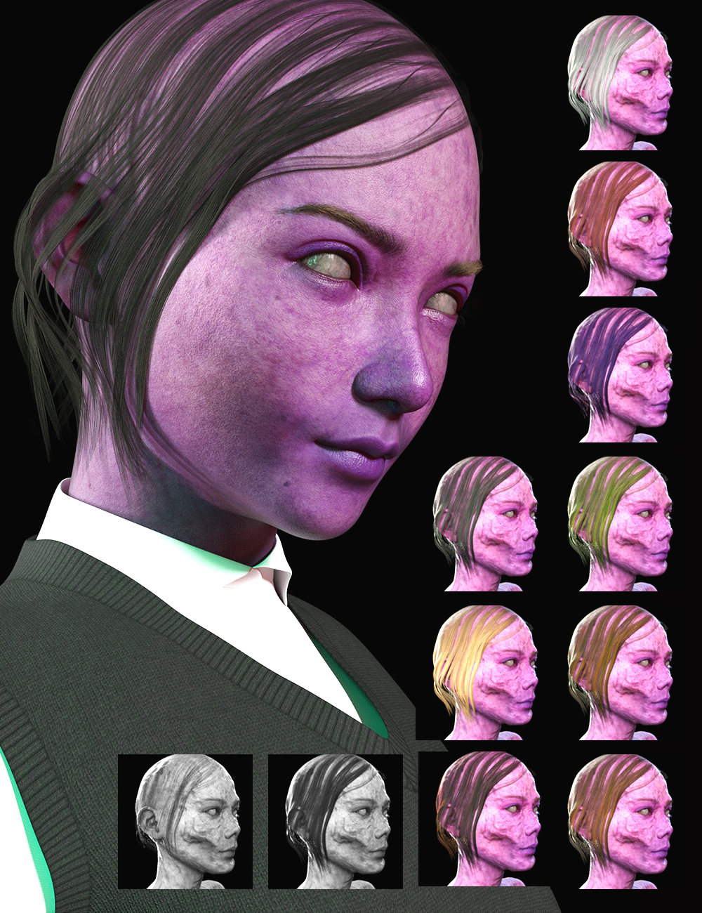 M3D Zombie Apocalipsis for Genesis 9 | Daz 3D