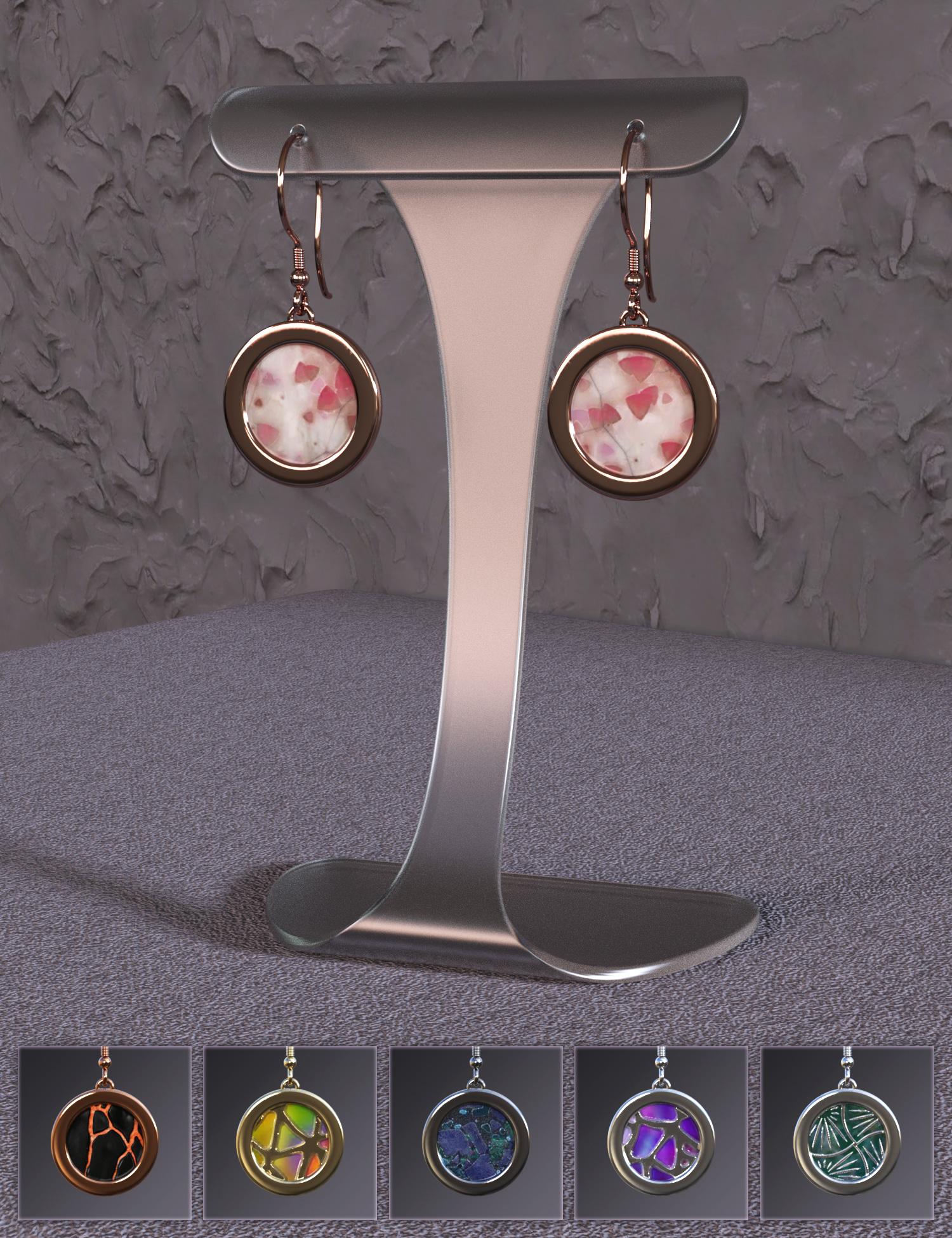 Enameled Jewelry for Genesis 9 | Daz 3D