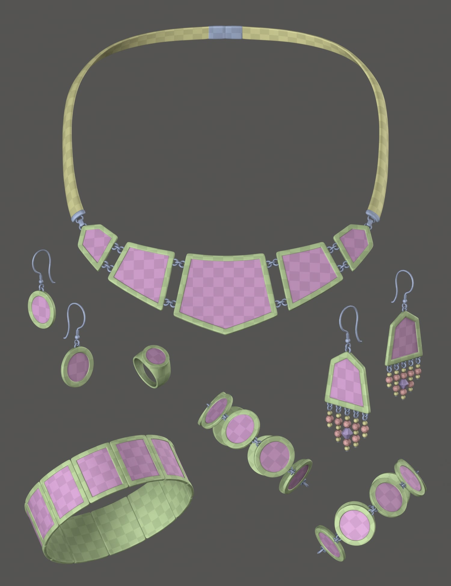 Enameled Jewelry for Genesis 9 | Daz 3D