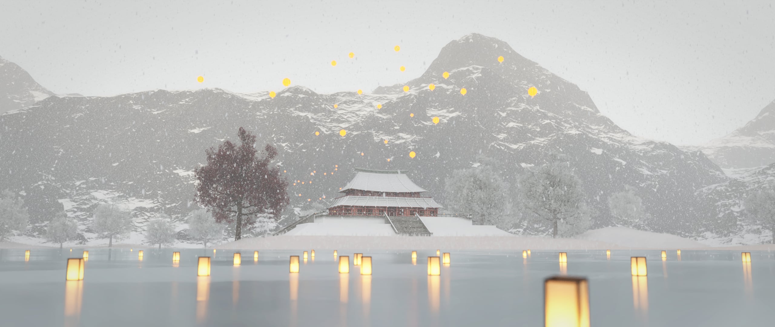 Zen Mountain Snow Add On | Daz 3D