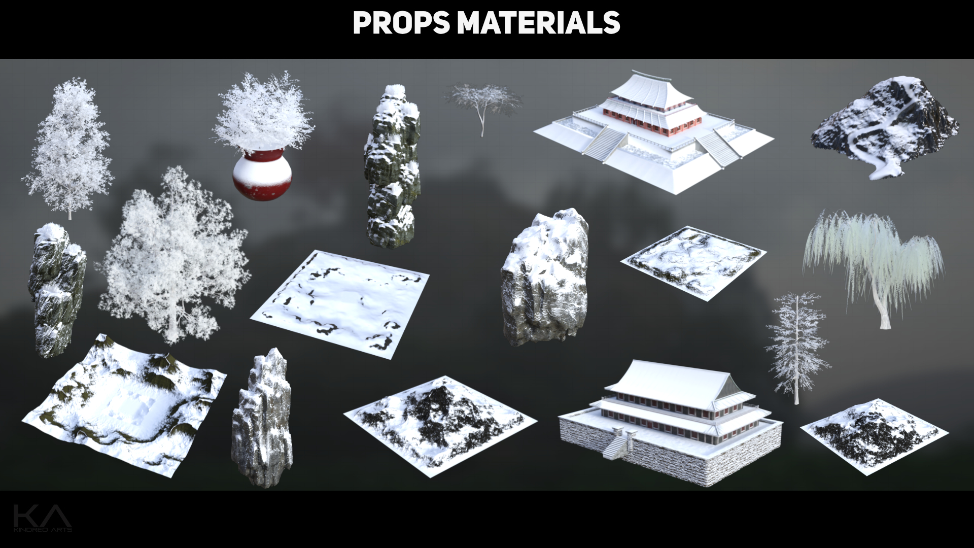 Zen Mountain Snow Add On | Daz 3D