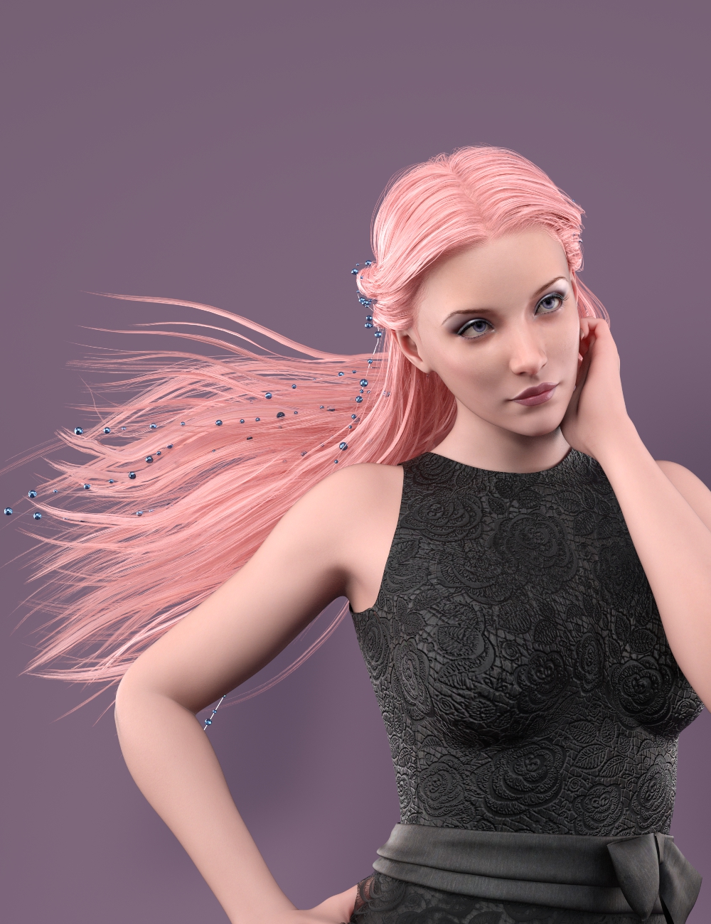 dForce Shaely Hair for Genesis 9 | Daz 3D