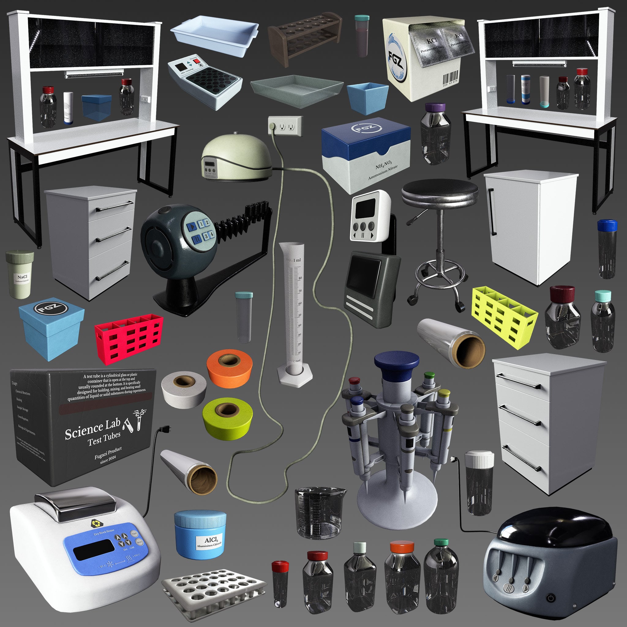 FG High Tech Science Lab | Daz 3D
