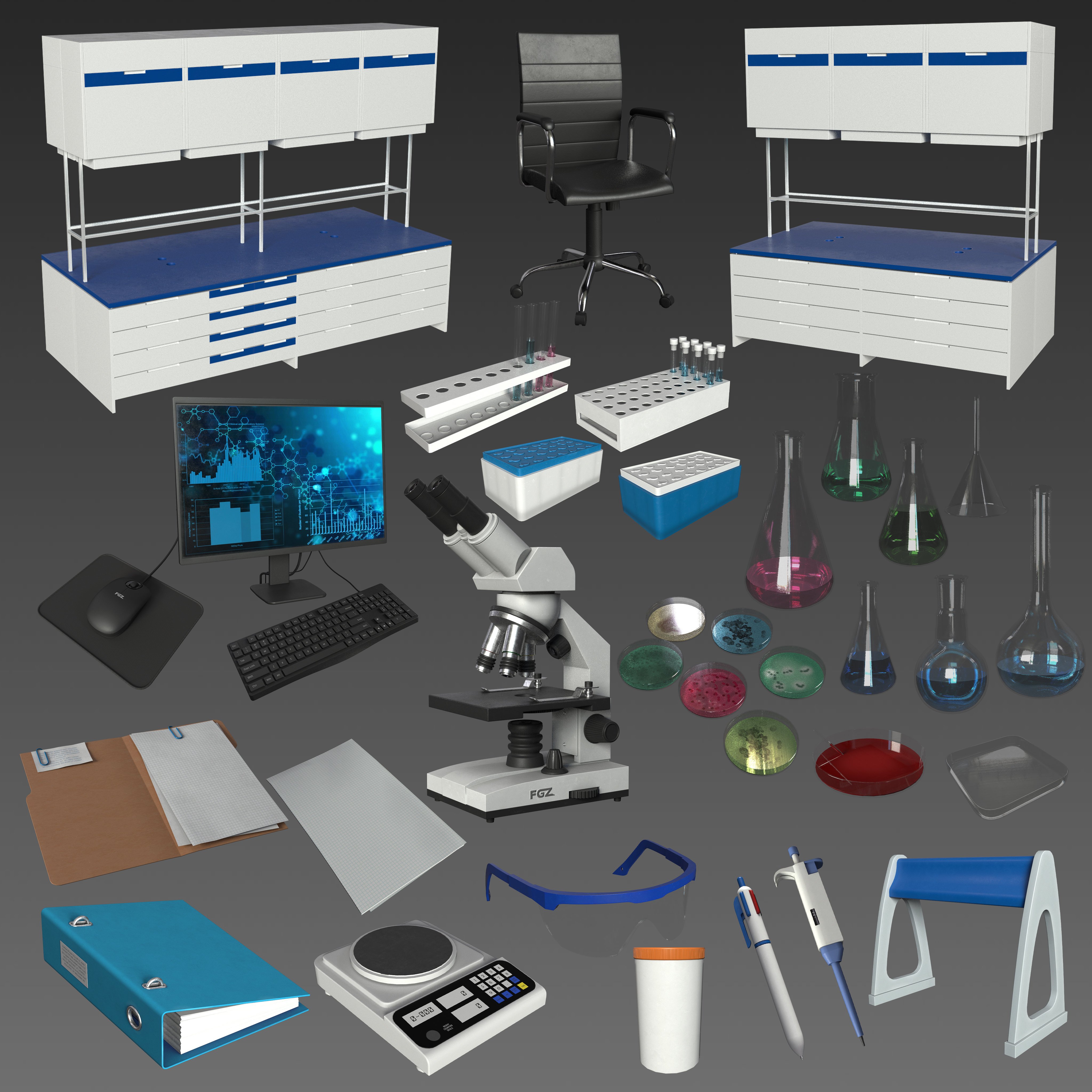 FG High Tech Science Lab | Daz 3D
