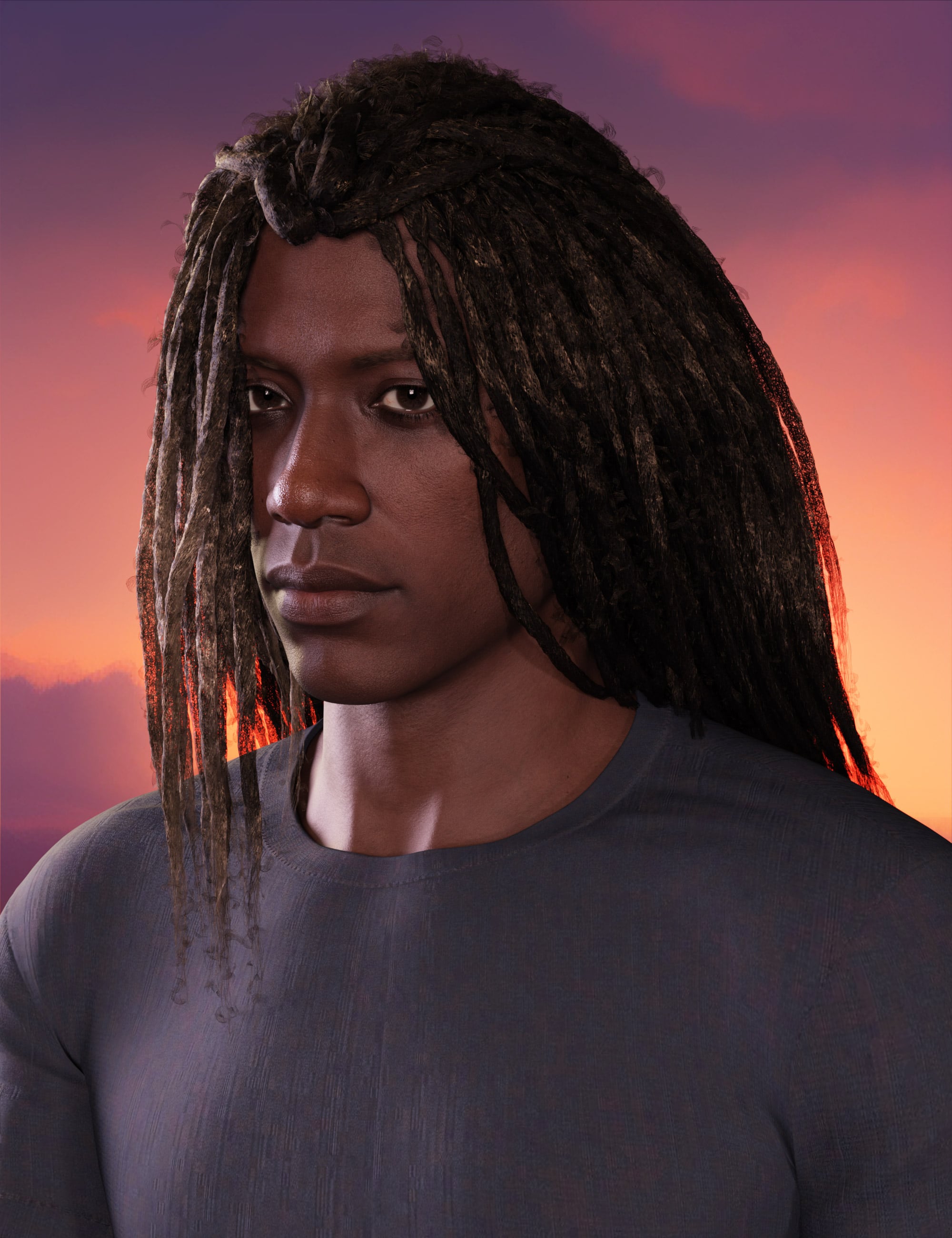 Ehia Hair for Genesis 8 Female and Male and Genesis 9 | Daz 3D