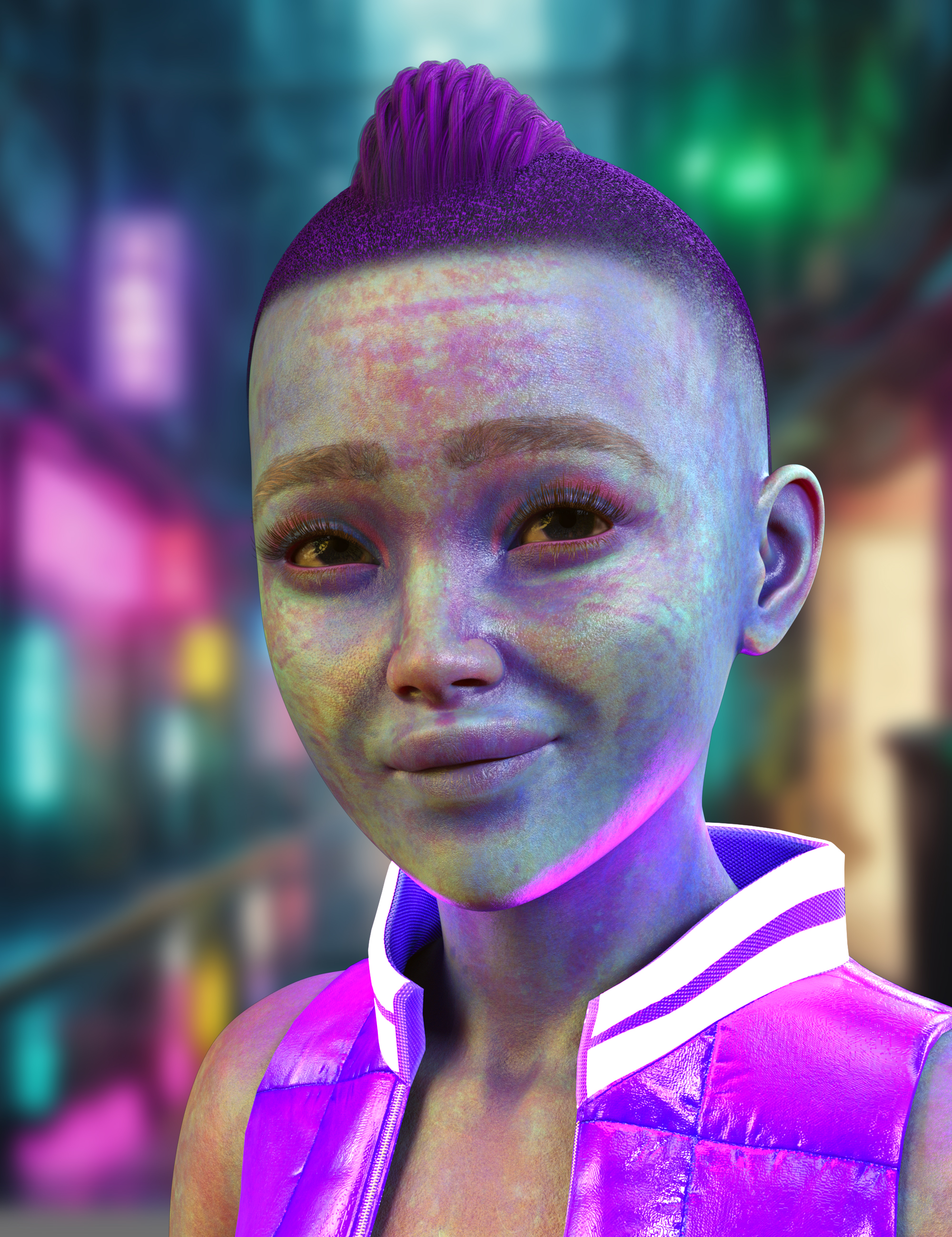 M3D Braided Mohawk for Genesis 9 | Daz 3D