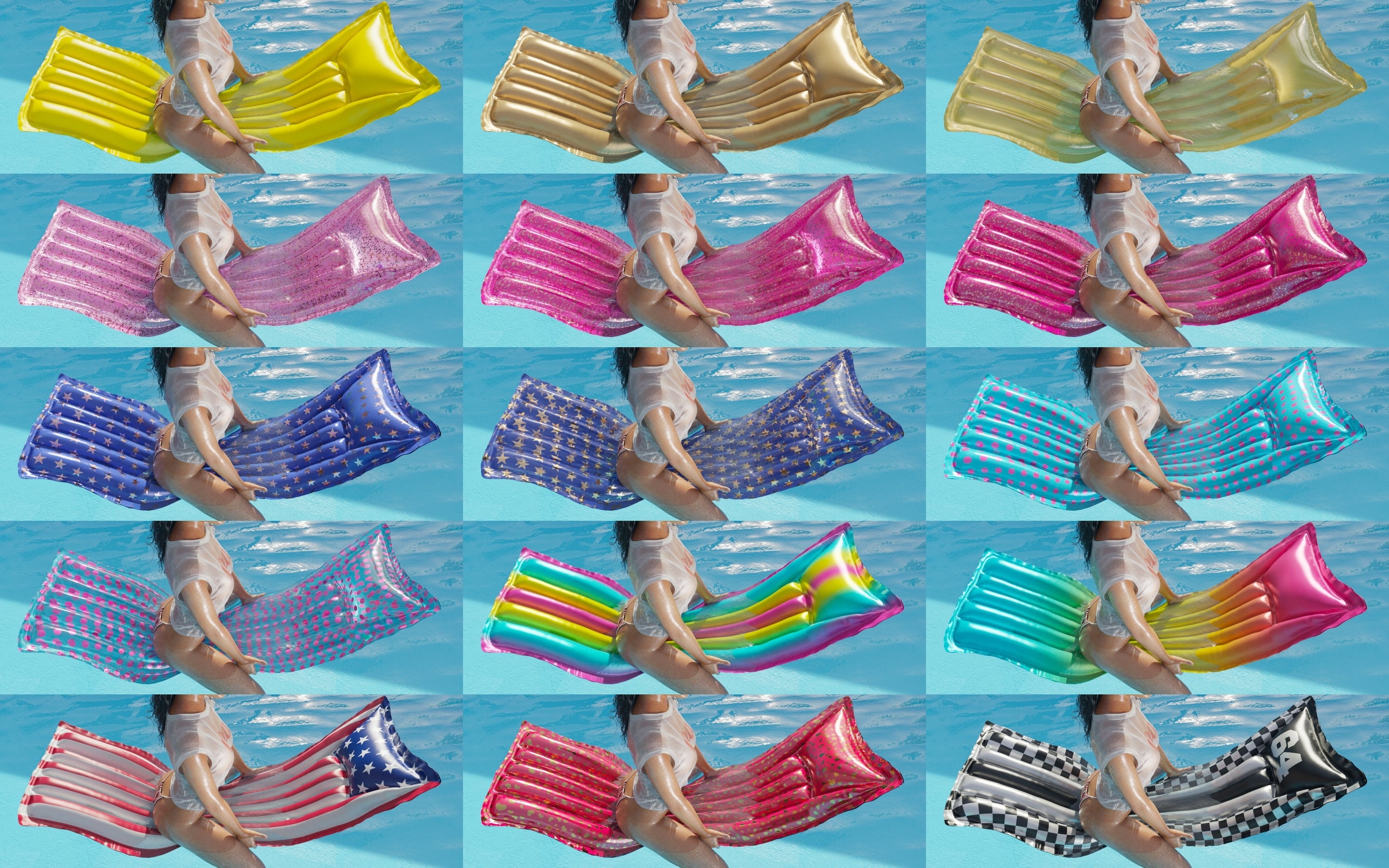 Inflatable Water Float Poses for Genesis 9, 8 and 8.1 Female | Daz 3D