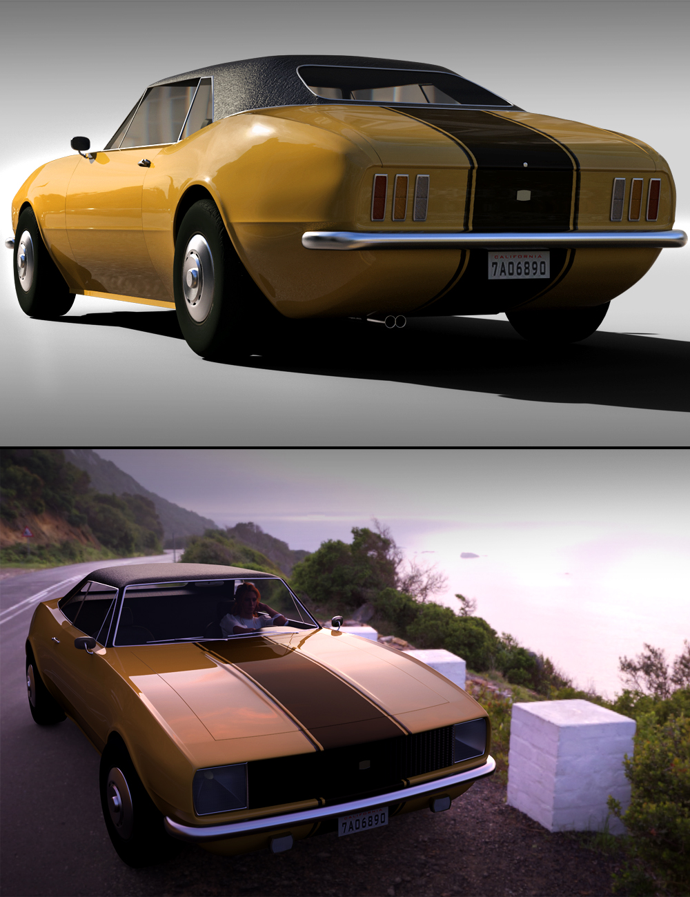 70s Sports Car | Daz 3D