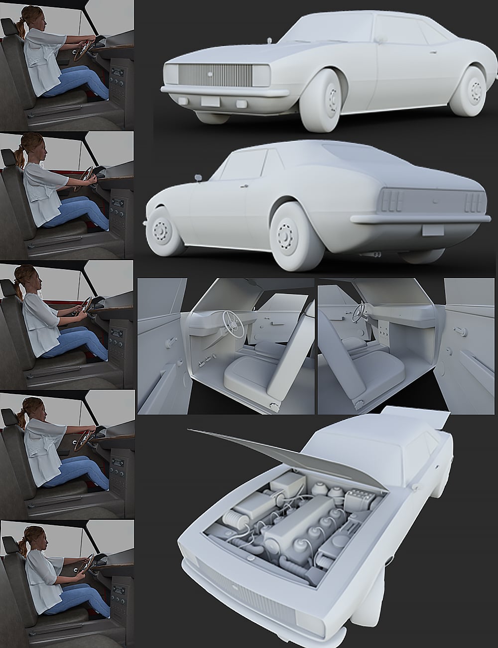 70s Sports Car | Daz 3D