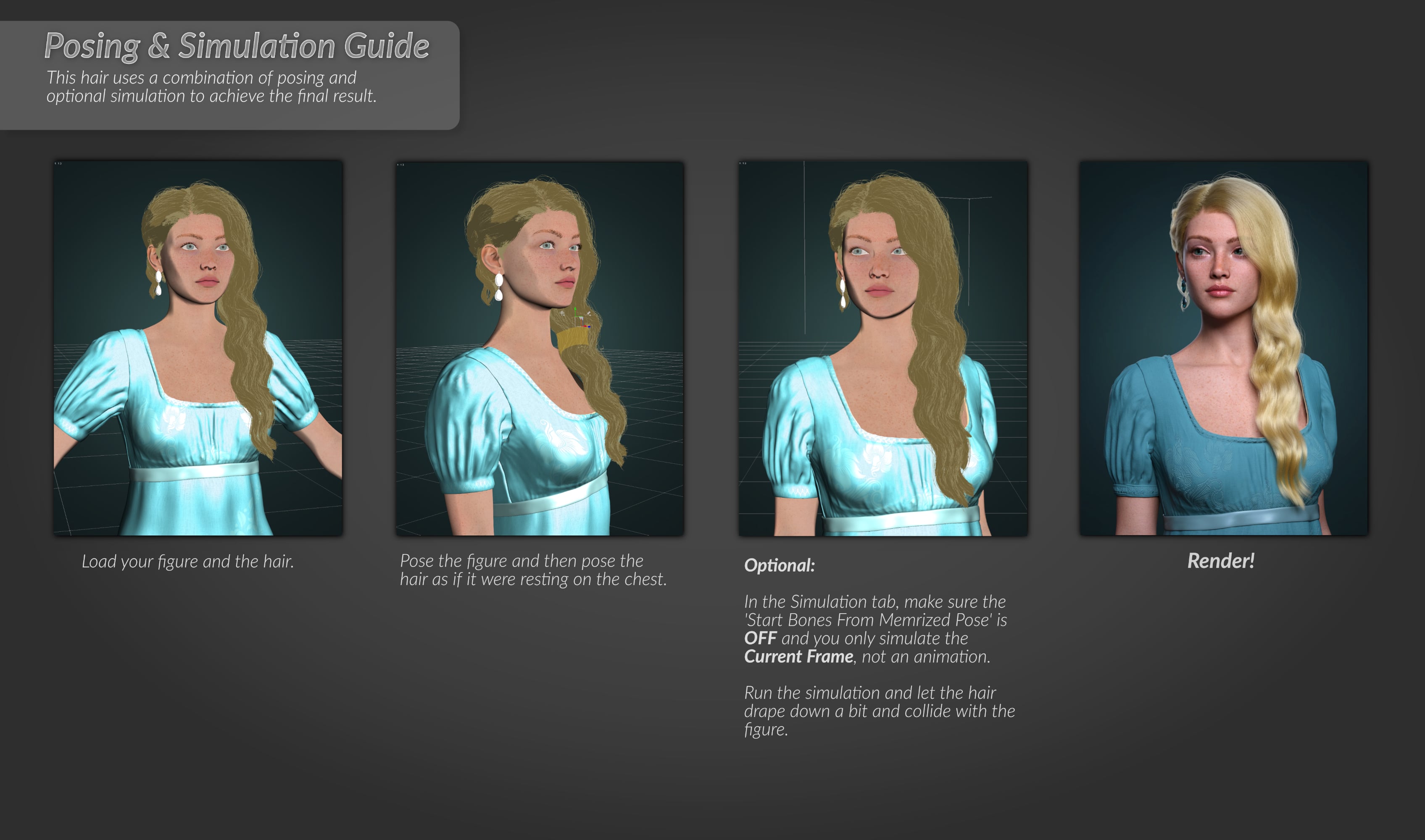 Penny Hair for Genesis 9 | Daz 3D