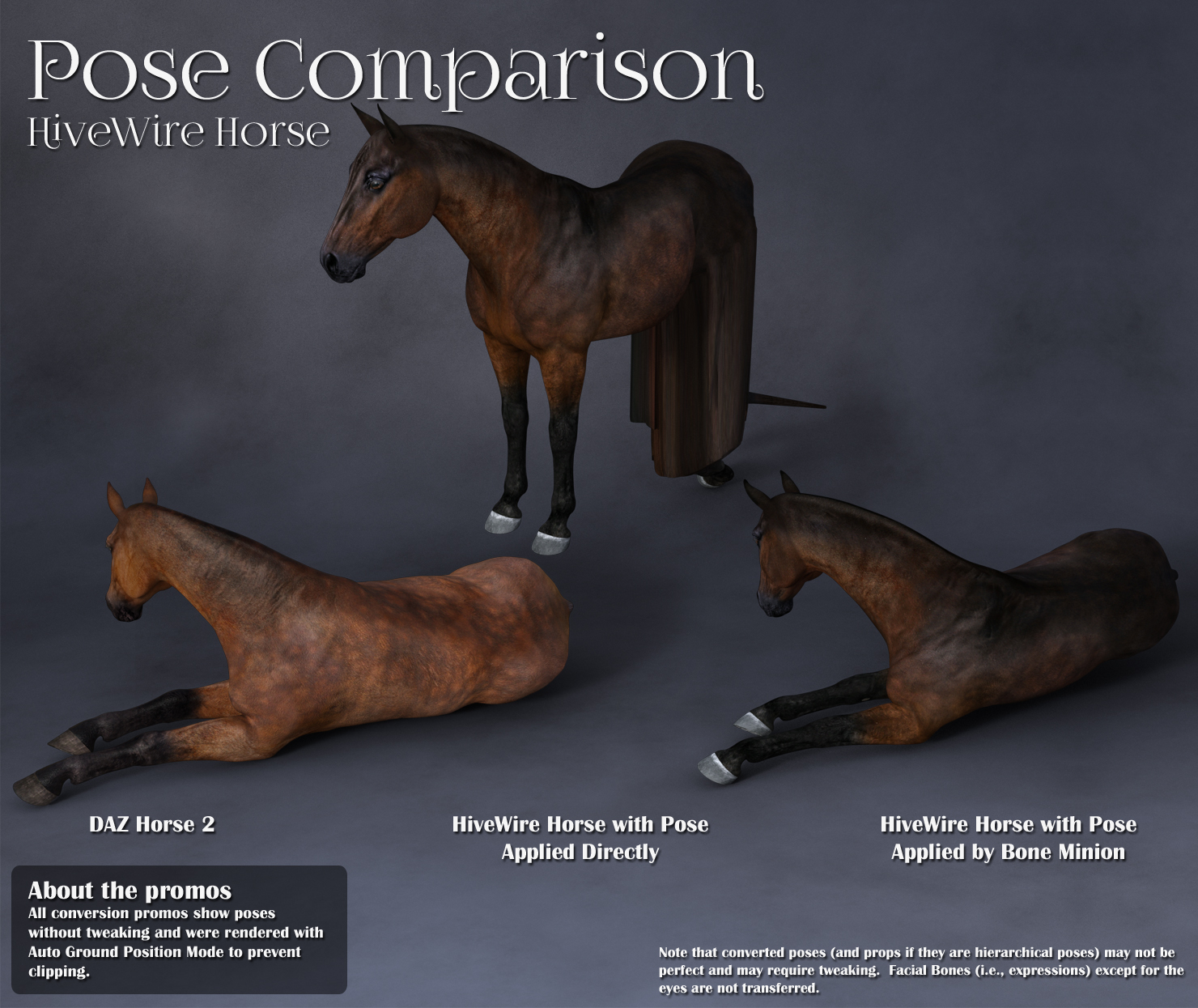 Bone Minion for DAZ Horse 2 Poses | Daz 3D