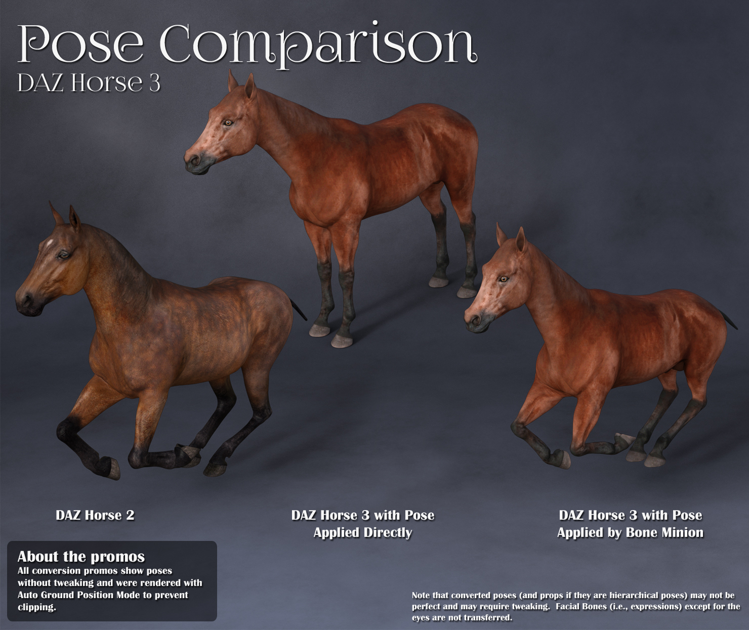 Bone Minion for DAZ Horse 2 Poses | Daz 3D