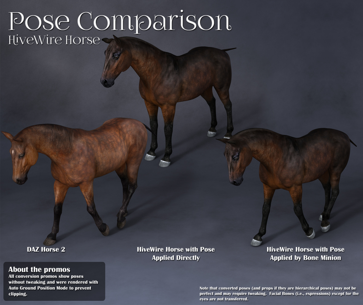 Bone Minion for DAZ Horse 2 Poses | Daz 3D
