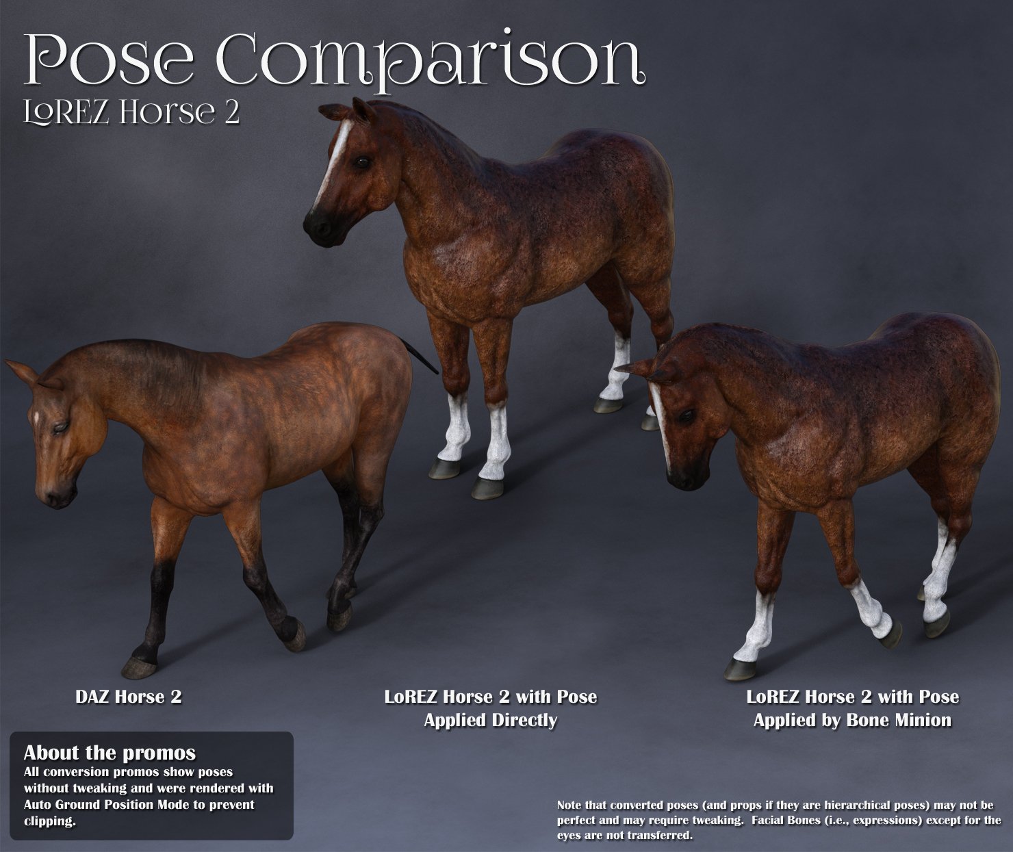 Bone Minion for DAZ Horse 2 Poses | Daz 3D