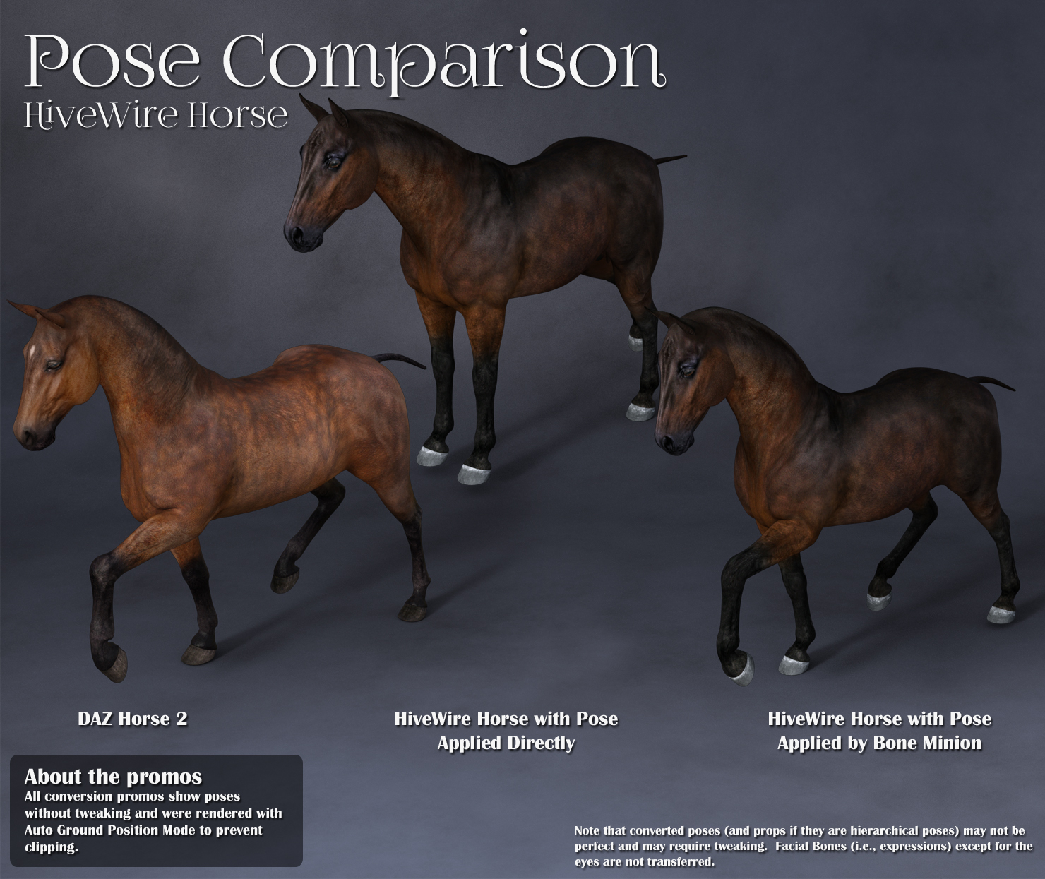 Bone Minion for DAZ Horse 2 Poses | Daz 3D