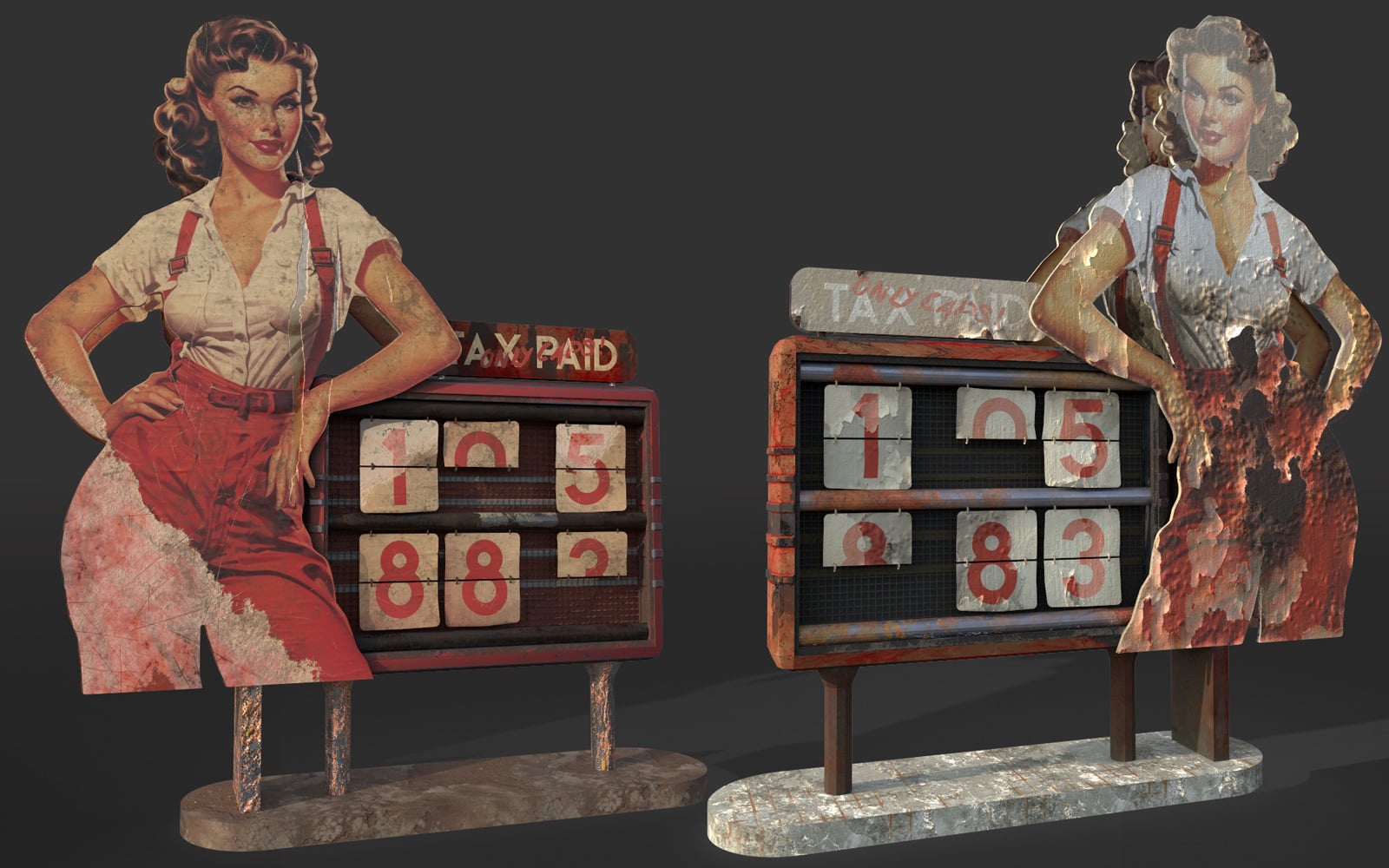 Collapse Gas Station | Daz 3D